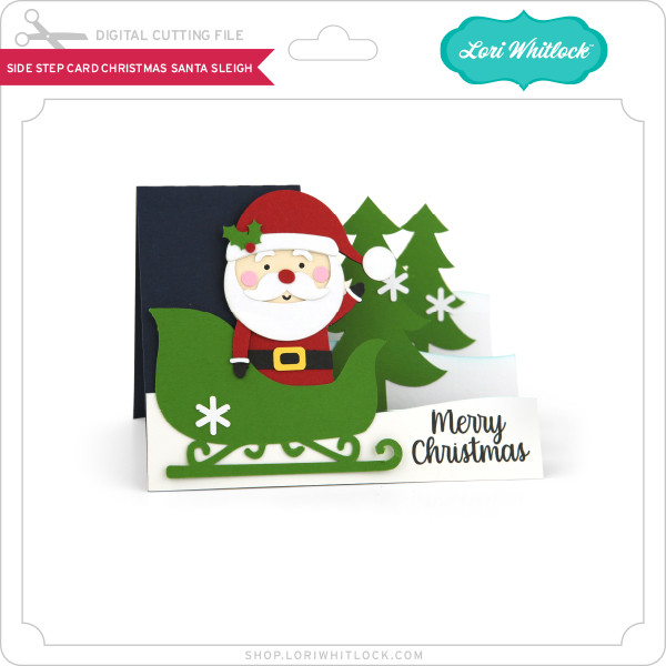 Side Step Card Christmas Bundle - Lori Whitlock's SVG Shop