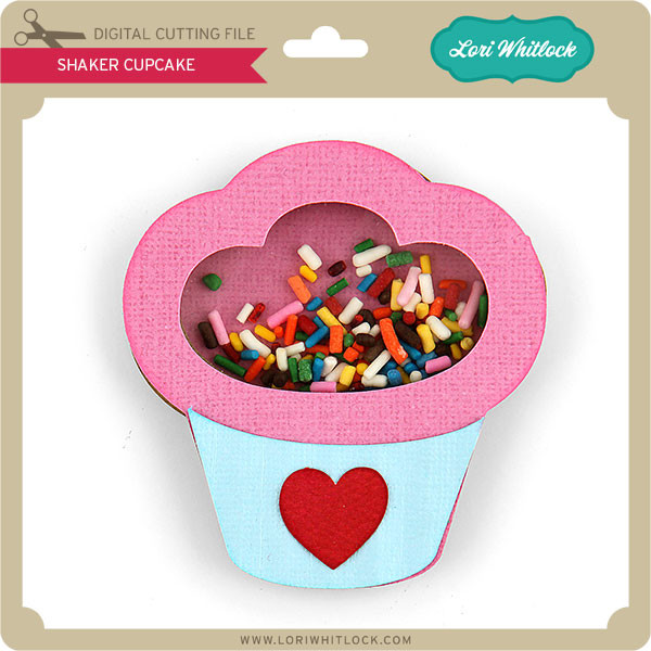 Shaker Cupcake - Lori Whitlock's SVG Shop