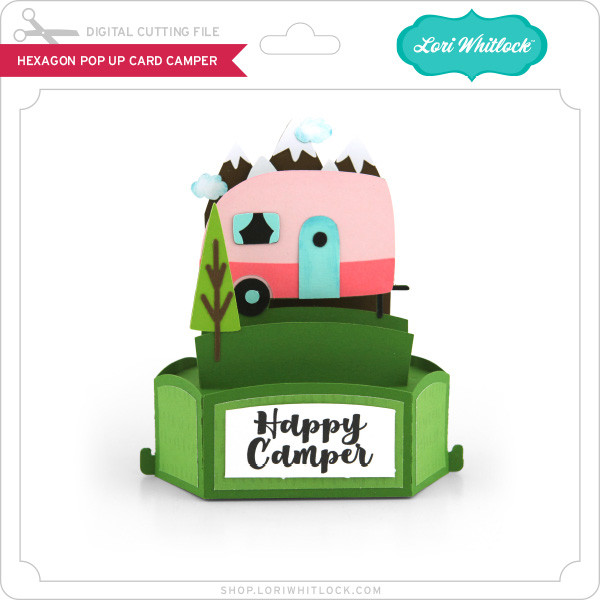 Pop Up Box Card Camper - Lori Whitlock's SVG Shop