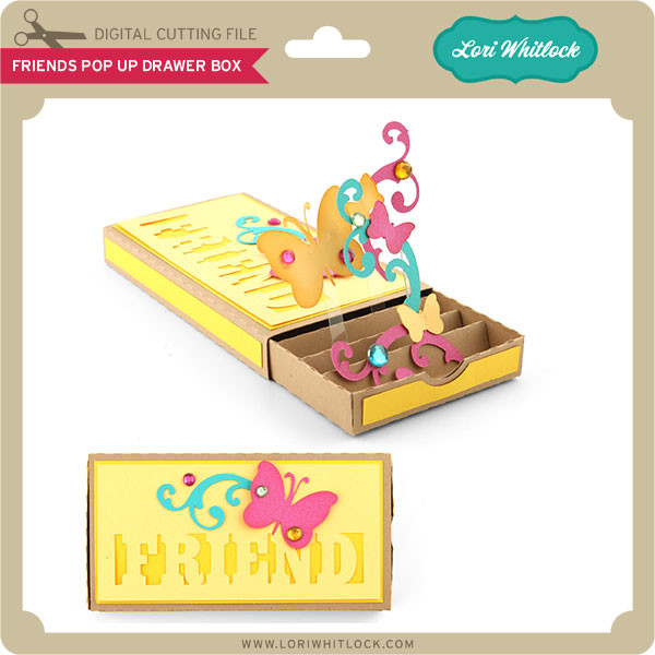 Happy Birthday Pop Up Drawer Box - Lori Whitlock's SVG Shop