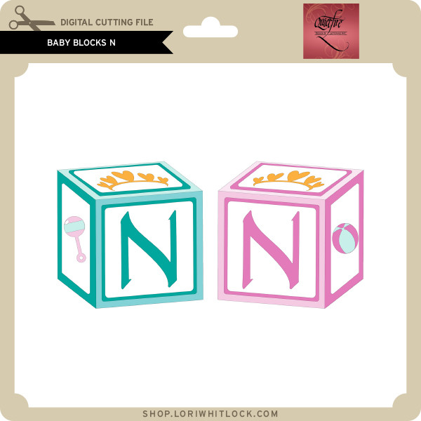 Baby Blocks N - Lori Whitlock's SVG Shop