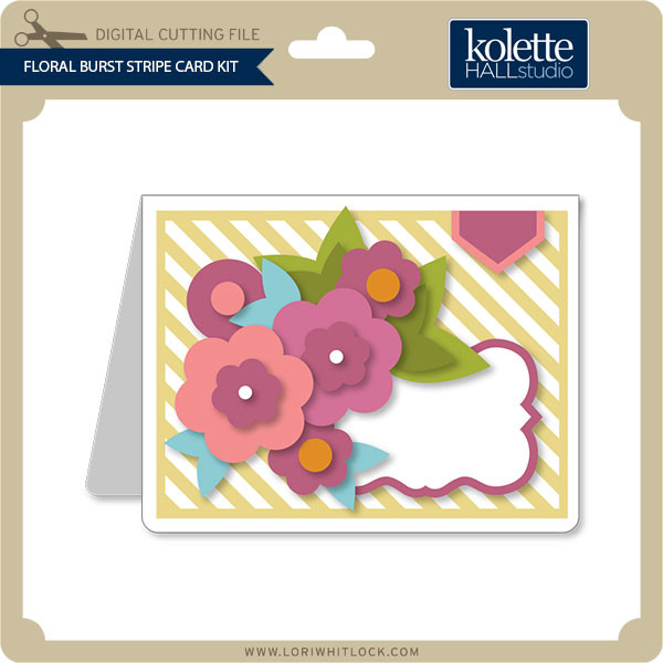 Floral Bracket Lattice Card Kit - Lori Whitlock's SVG Shop