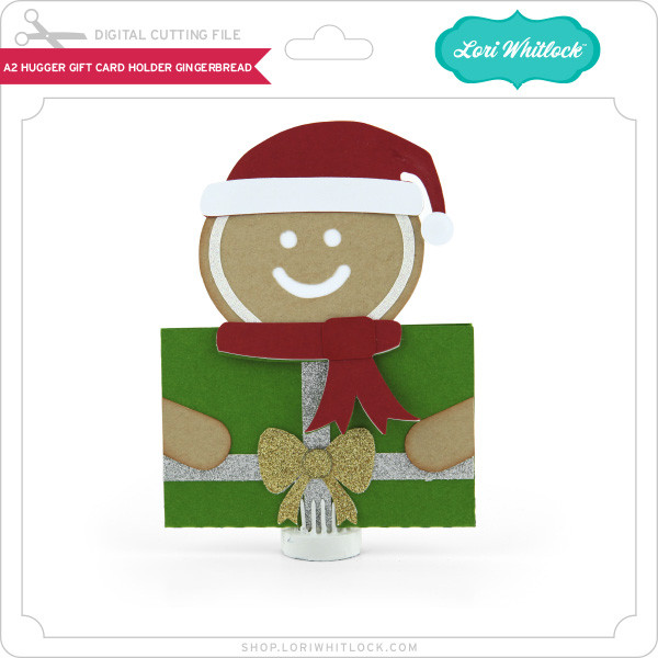 Gingerbread Gift Card Holder - Lori Whitlock's SVG Shop