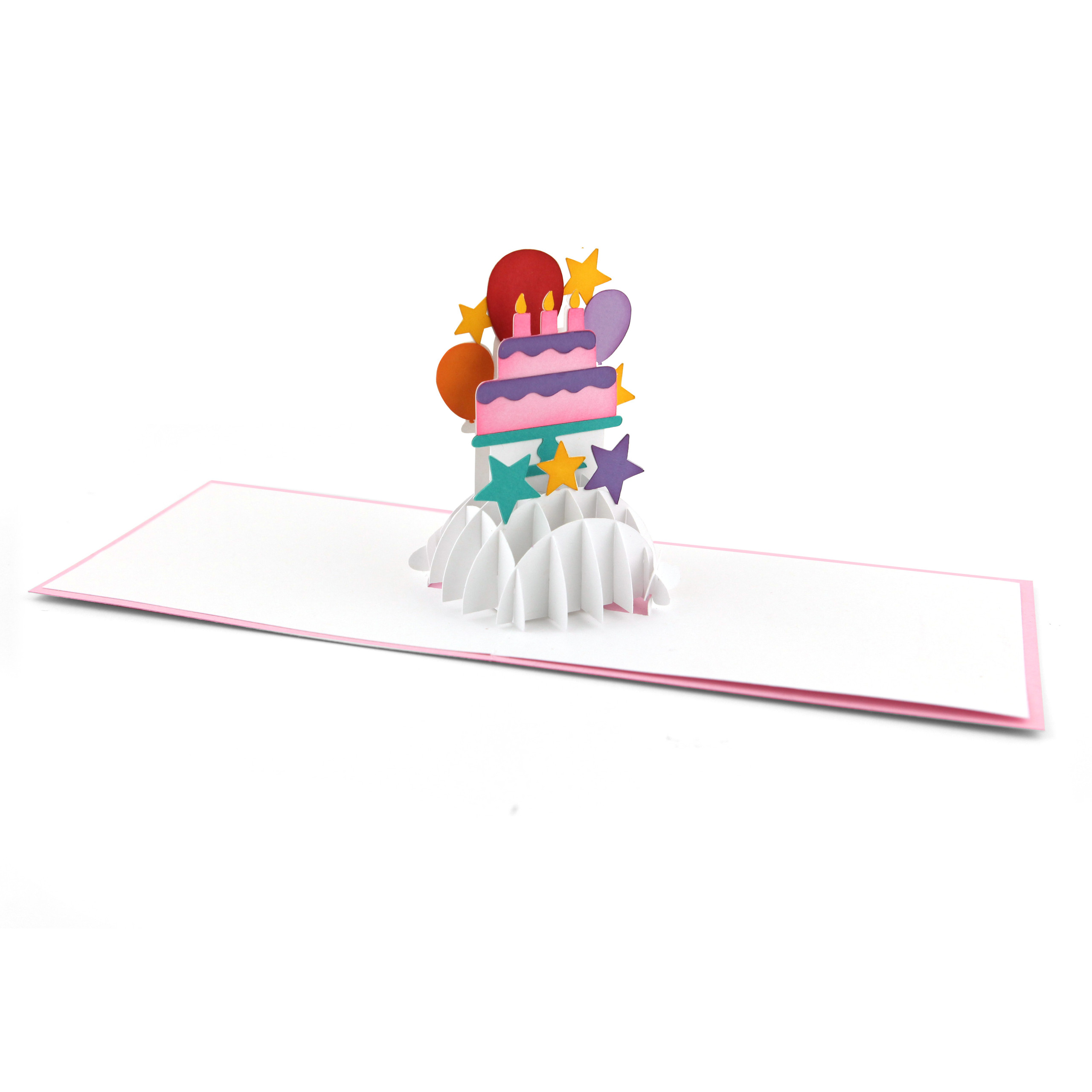 A2 Sliceform Pop Up Card Birthday Cake - Lori Whitlock's SVG Shop