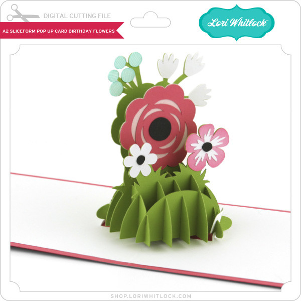 A2 Sliceform Pop Up Card Birthday Presents - Lori Whitlock's SVG Shop
