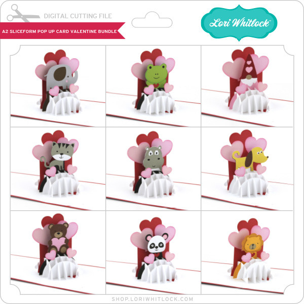 5x7 Grid Pop Up Card Spring Bundle - Lori Whitlock's SVG Shop