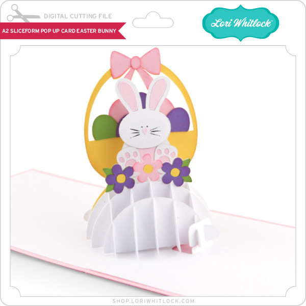 A2 Sliceform Pop Up Card Easter Lamb - Lori Whitlock's SVG Shop
