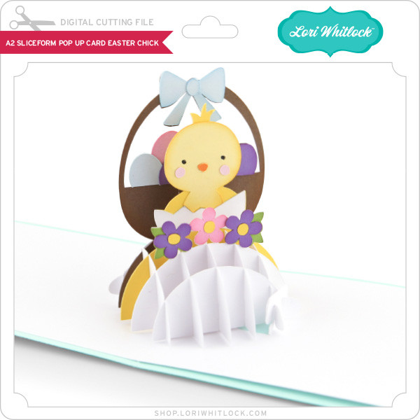 A2 Sliceform Pop Up Card Easter Lamb - Lori Whitlock's SVG Shop