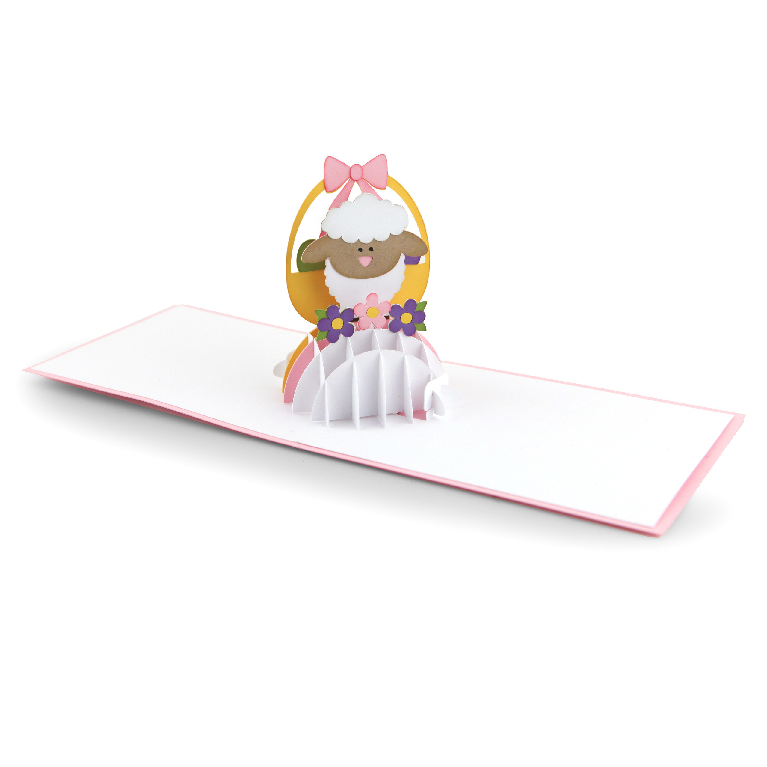 A2 Sliceform Pop Up Card Easter Lamb - Lori Whitlock's SVG Shop