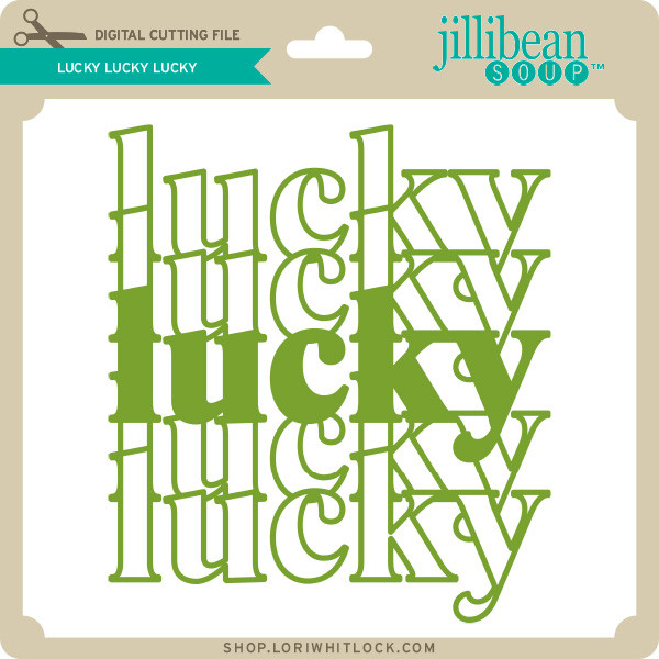 Lucky Banner - Lori Whitlock's SVG Shop