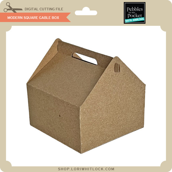 Modern Square Gable Box - Lori Whitlock's SVG Shop