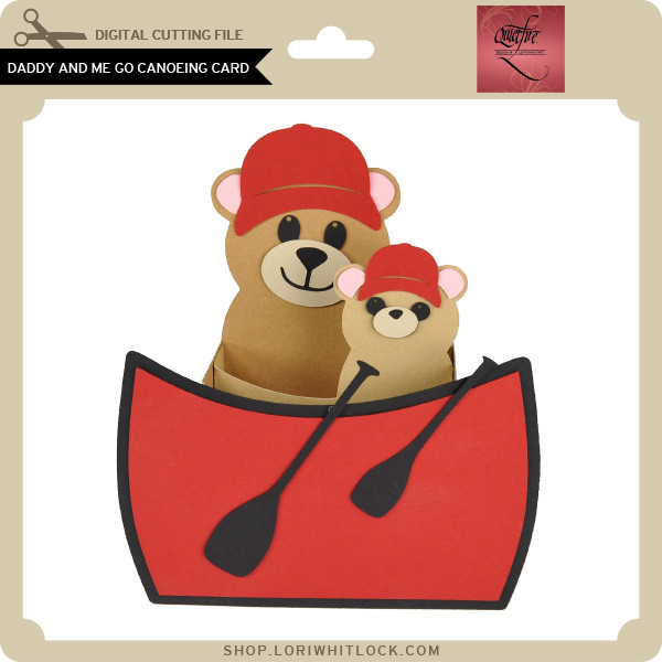 Shadow Box Card Canoe - Lori Whitlock's SVG Shop