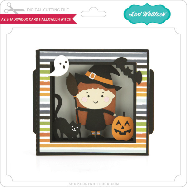 A2 Shadow Box Card Halloween Bundle - Lori Whitlock's SVG Shop
