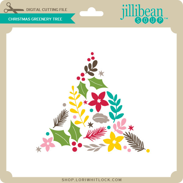 Christmas Greenery Tree - Lori Whitlock's SVG Shop