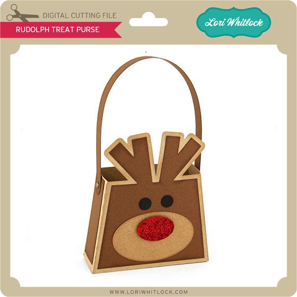 Rudolph Treat Purse - Lori Whitlock's SVG Shop