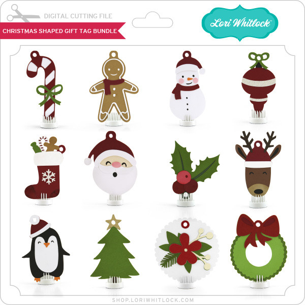 Christmas Shaped Gift Tag Bundle - Lori Whitlock's SVG Shop