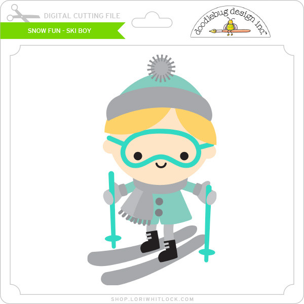 Snow Fun - Ski Boy - Lori Whitlock's SVG Shop