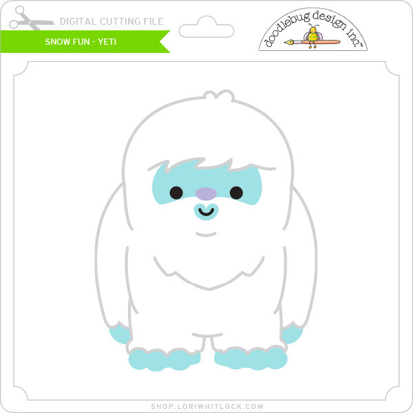 Snow Fun - Yeti - Lori Whitlock's SVG Shop