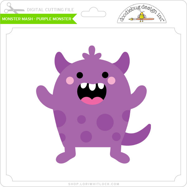 Monster Mash - Purple Monster - Lori Whitlock's SVG Shop