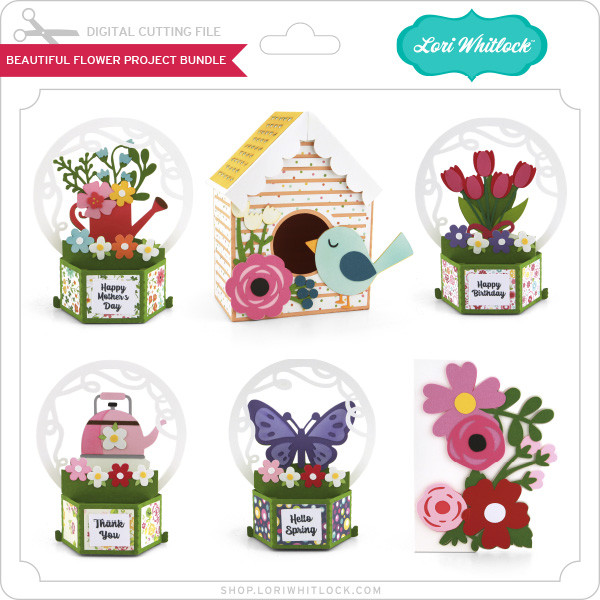 3D Flower Project Bundle - Lori Whitlock's SVG Shop