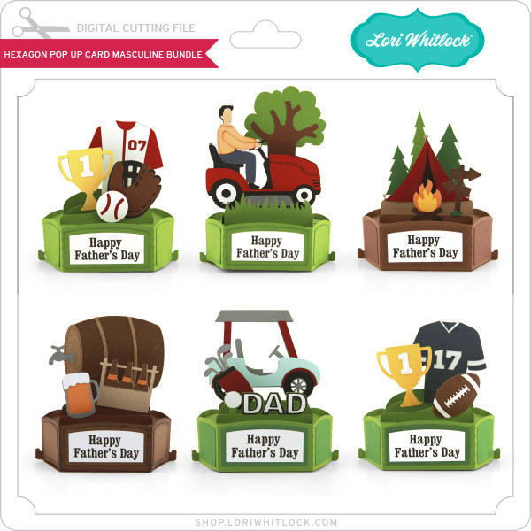 Hexagon Pop Up Card Bundle - Lori Whitlock's SVG Shop