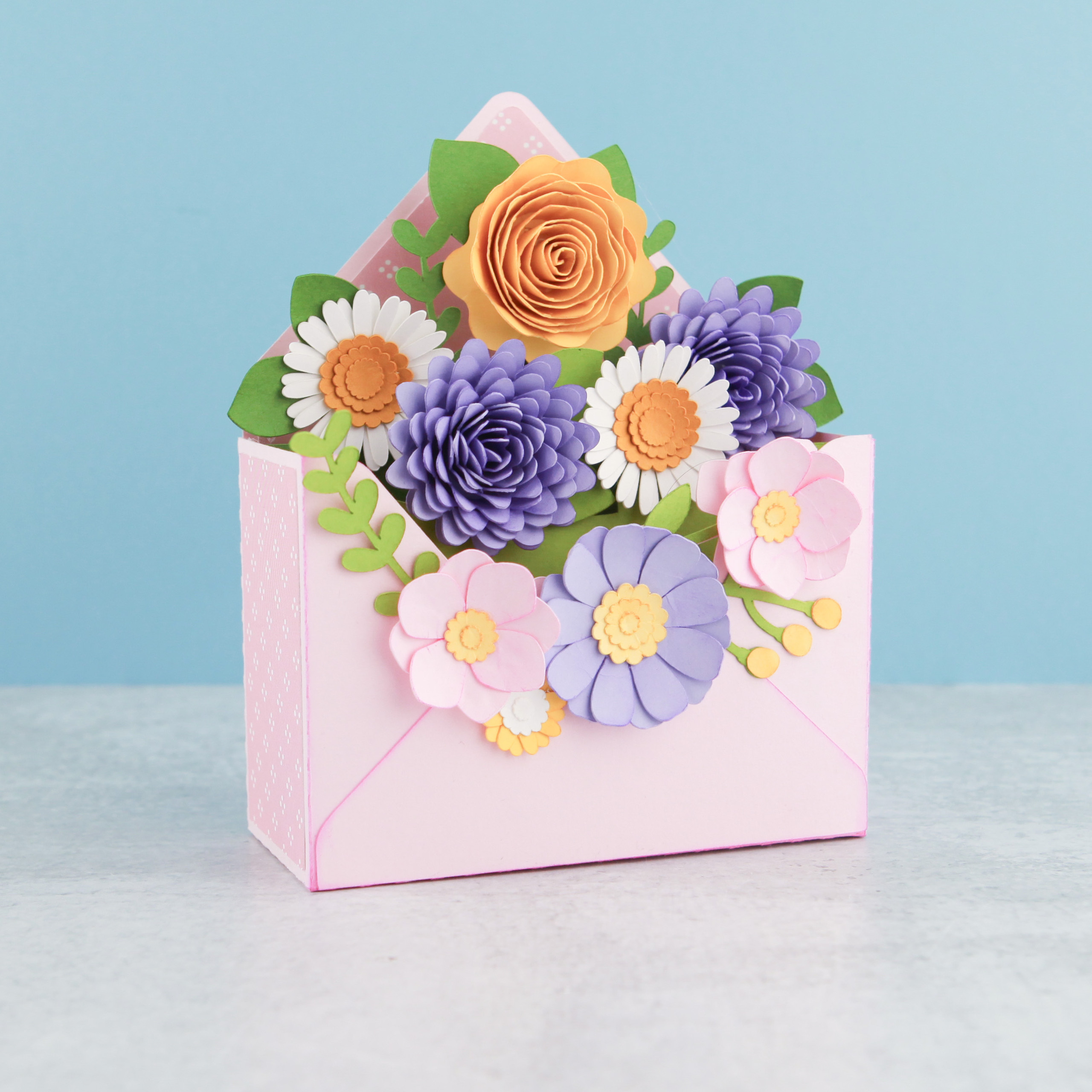 3D Envelope Box Patriotic - Lori Whitlock's SVG Shop