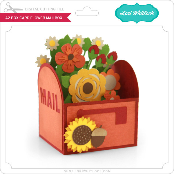 A2 Box Card Flower Bouquet - Lori Whitlock's SVG Shop