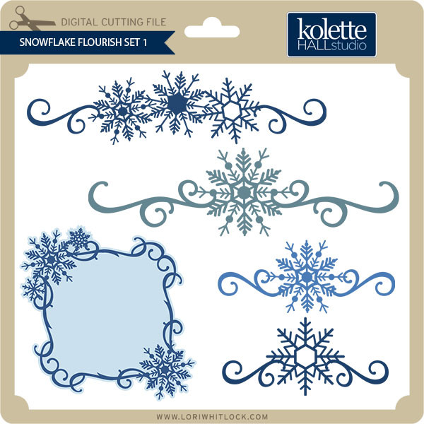 Snowflake Flourish Set - Lori Whitlock's SVG Shop