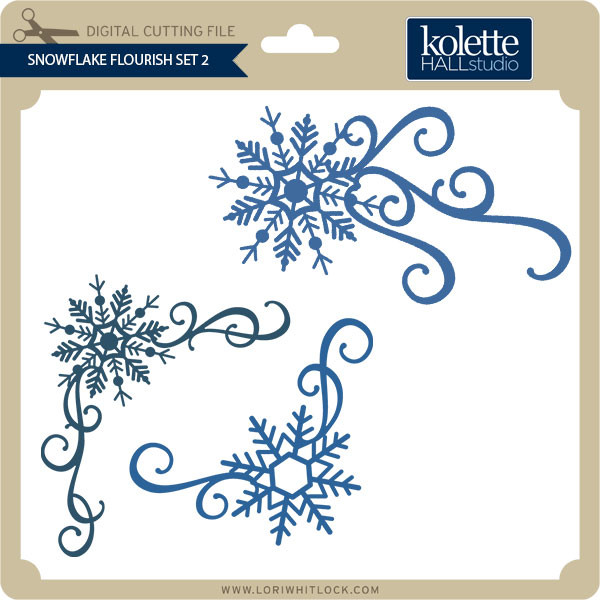 Snowflake Flourish Set - Lori Whitlock's SVG Shop