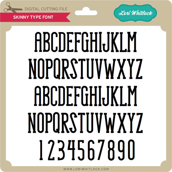 Vintage Type Font - Lori Whitlock's SVG Shop