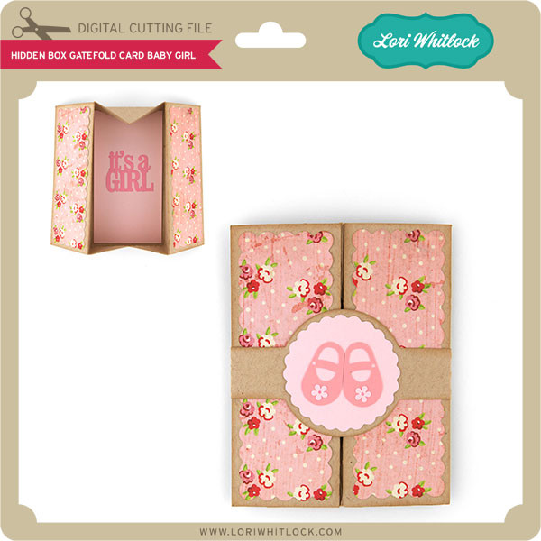 Hidden Box Gatefold Card Graduation - Lori Whitlock's SVG Shop