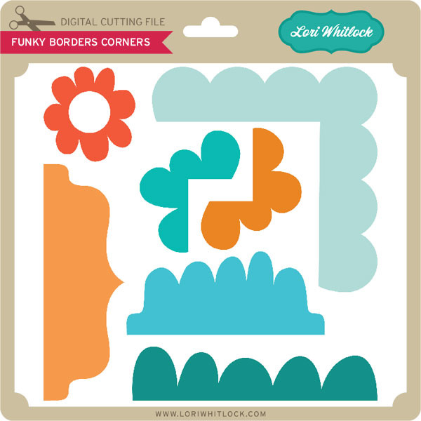 Funky Borders Corners - Lori Whitlock's SVG Shop
