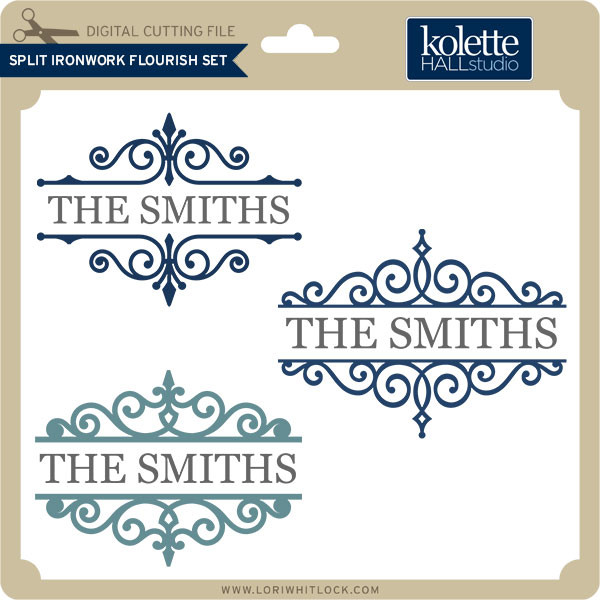 Split Flourish Fall Set - Lori Whitlock's SVG Shop