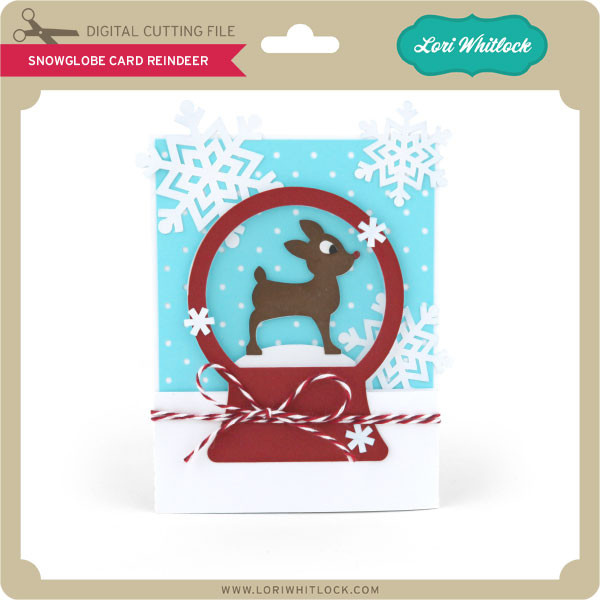 A2 Reindeer Envelope - Lori Whitlock's SVG Shop