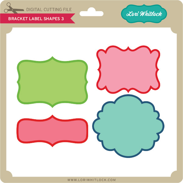 6 Bracket Shapes - Lori Whitlock's SVG Shop