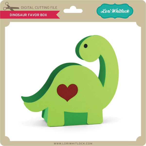 Dinosaur Favor Box - Lori Whitlock's SVG Shop