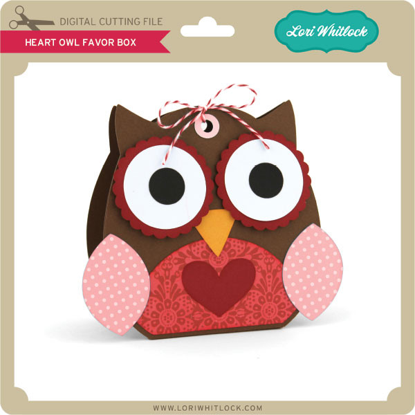 Heart Owl Favor Box - Lori Whitlock's SVG Shop