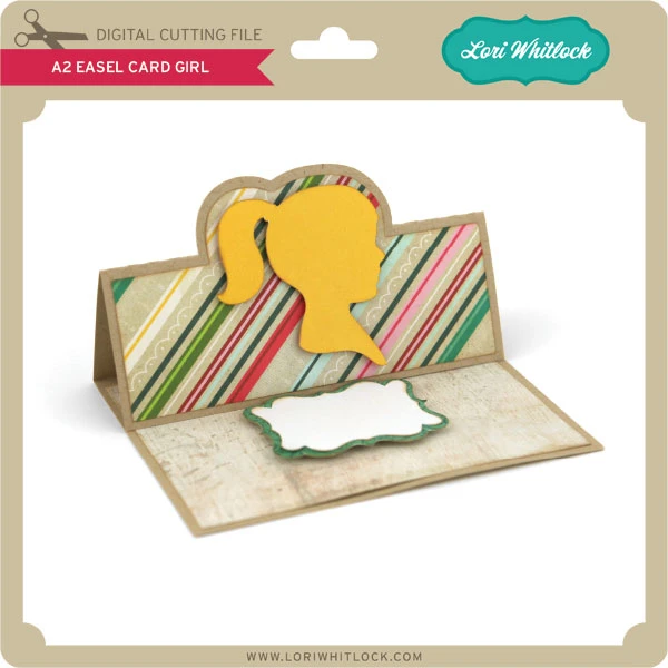 A2 Easel Card Heart - Lori Whitlock's SVG Shop