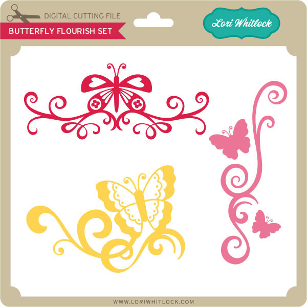 Butterfly Flourish Favor Box - Lori Whitlock's SVG Shop