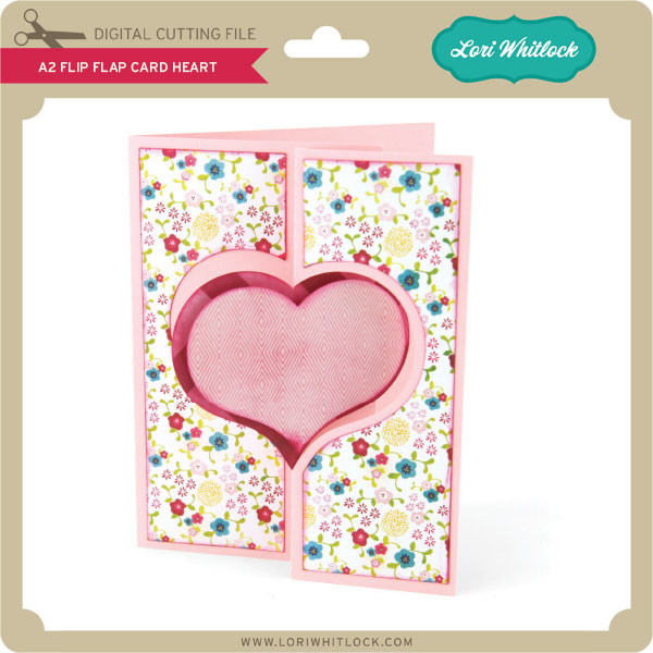 A2 Flip Flap Card Cupcake - Lori Whitlock's SVG Shop