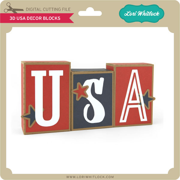 3D Lucky Blocks - Lori Whitlock's SVG Shop