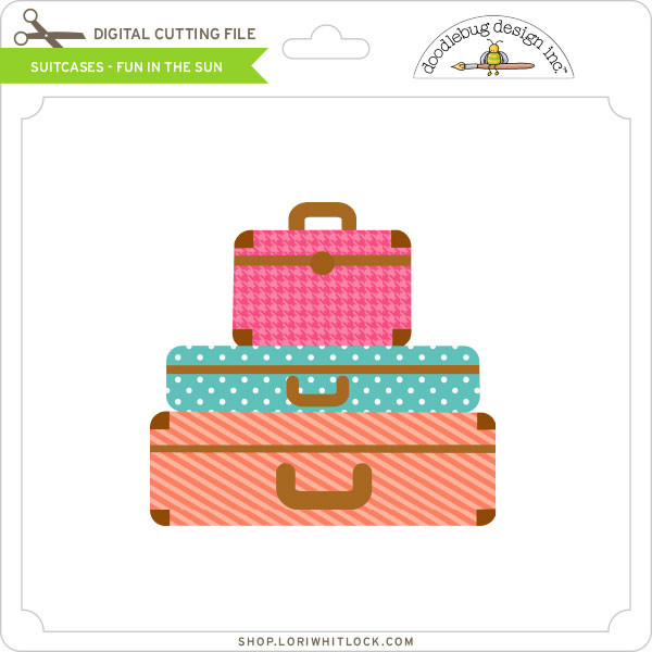 Vintage Suitcase - Lori Whitlock's SVG Shop
