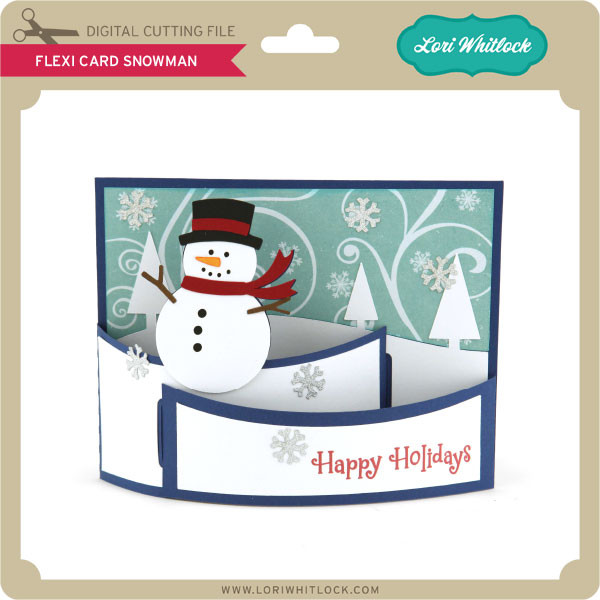 Flexi Card Fall Scene - Lori Whitlock's SVG Shop