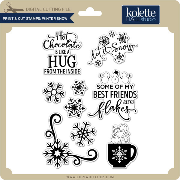 Print + Cut - Digital Stamps + Dies - Lori Whitlock's SVG Shop