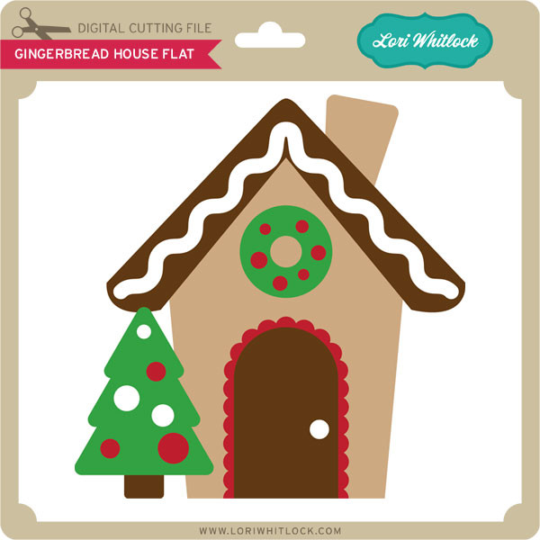 3D Gingerbread House - Lori Whitlock's SVG Shop