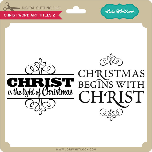 Christmas Word Art Titles 2 - Lori Whitlock's SVG Shop