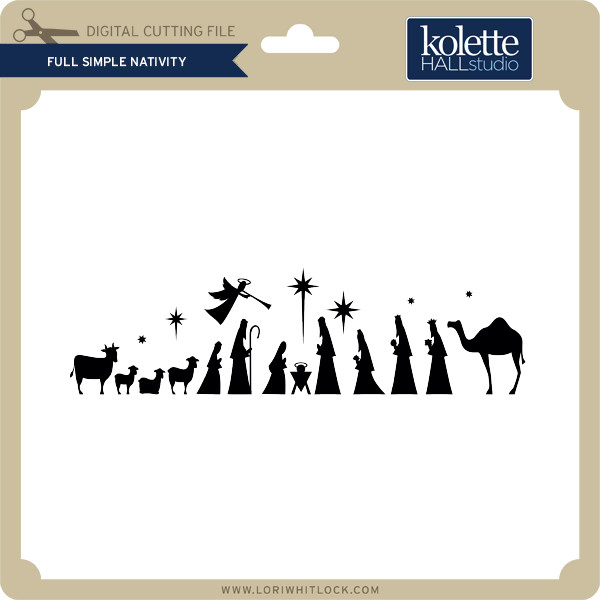Full Simple Nativity - Lori Whitlock's SVG Shop