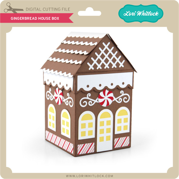 Gingerbread House Box - Lori Whitlock's SVG Shop