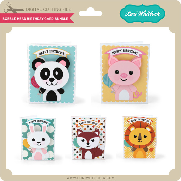 Bobble Head Card Bundle - Lori Whitlock's SVG Shop