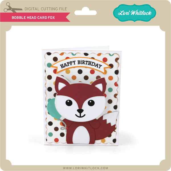 Shutter Card Fox - Lori Whitlock's SVG Shop